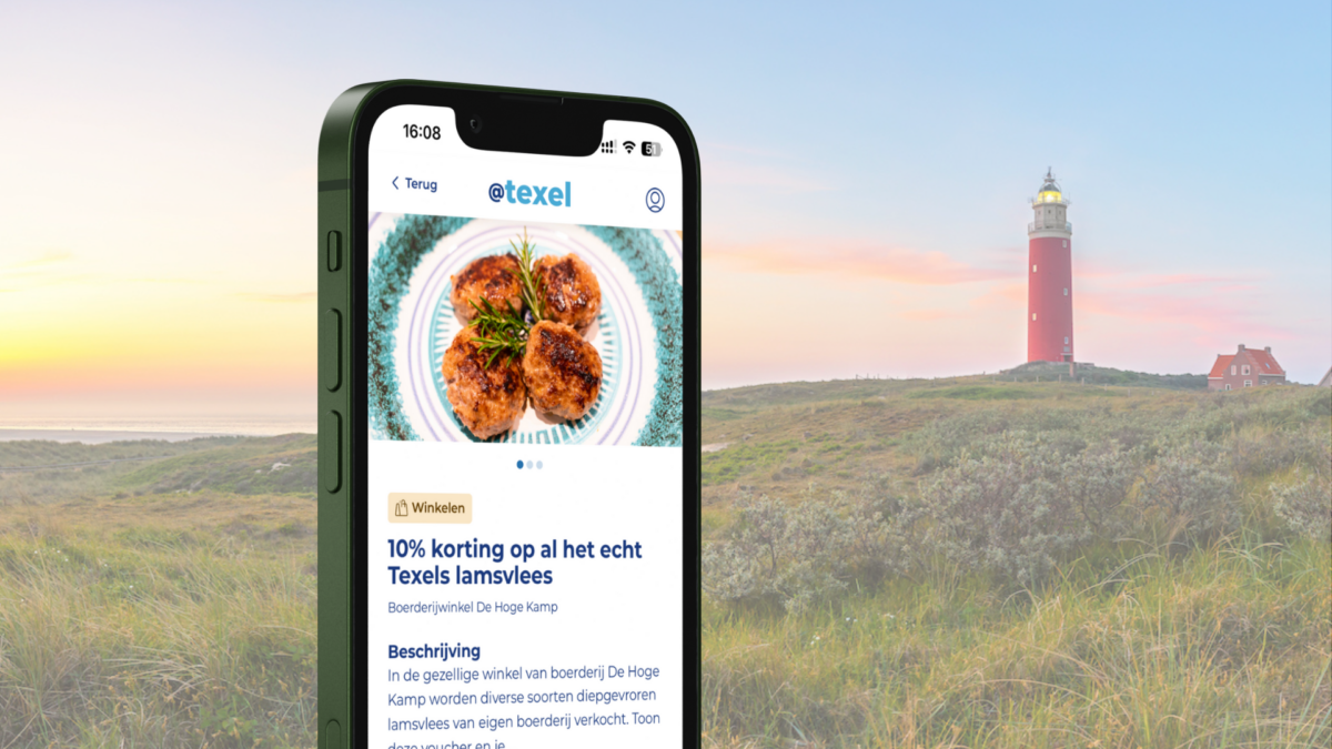 Discount on Texel products with the @texel app - part 1 | VVV Texel