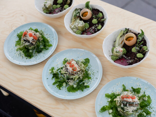 BBQ recipe: nursery of salty vegetables and herbs and a ratatouille on ...