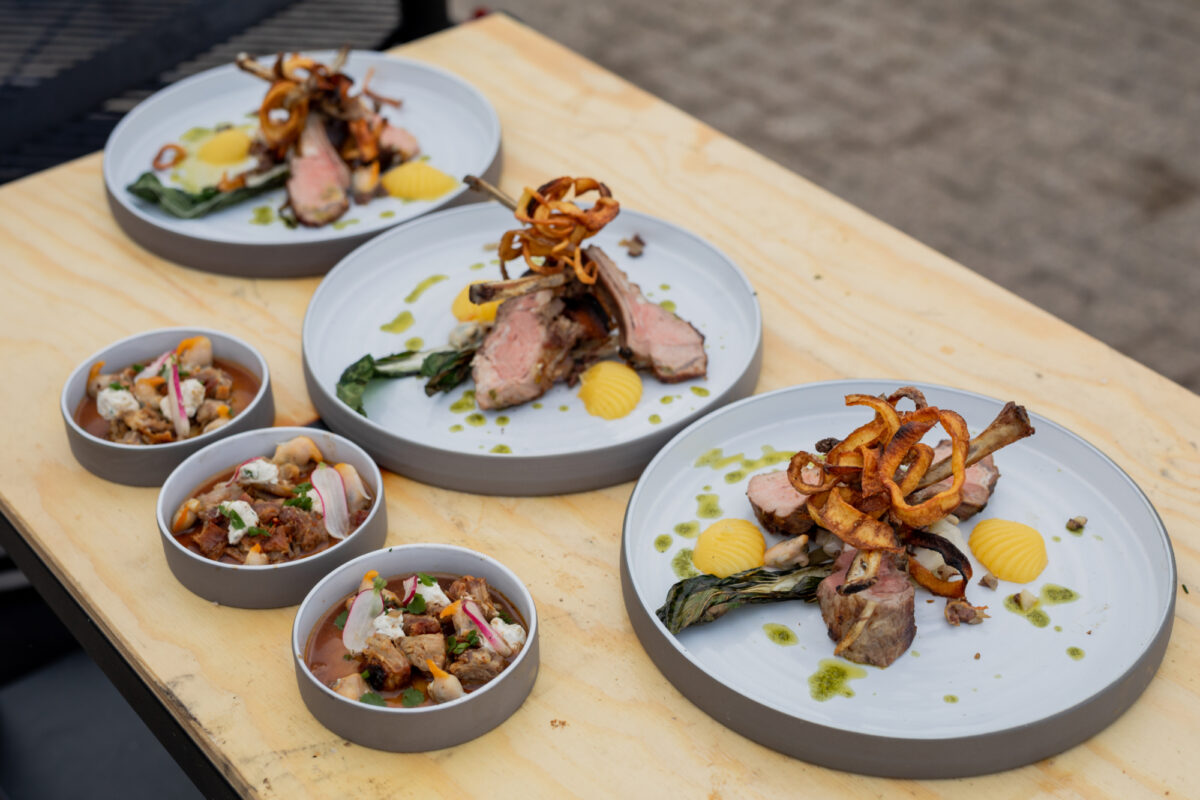 BBQ recipe: lamb catch with cockles in shellfish fond and lamb rack ...